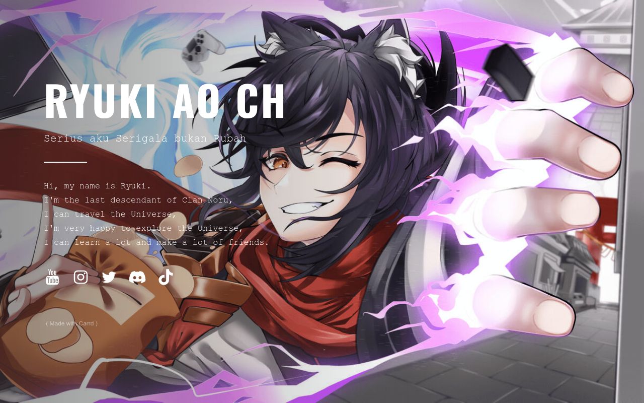 Ryuki ao Official Card